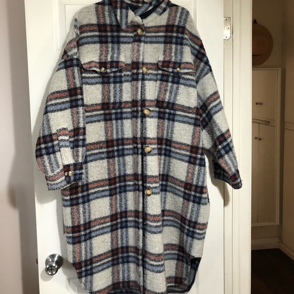 Isabel Marant | Jackets & Coats | Isabel Marant Plaid Gabrion Oversized ...